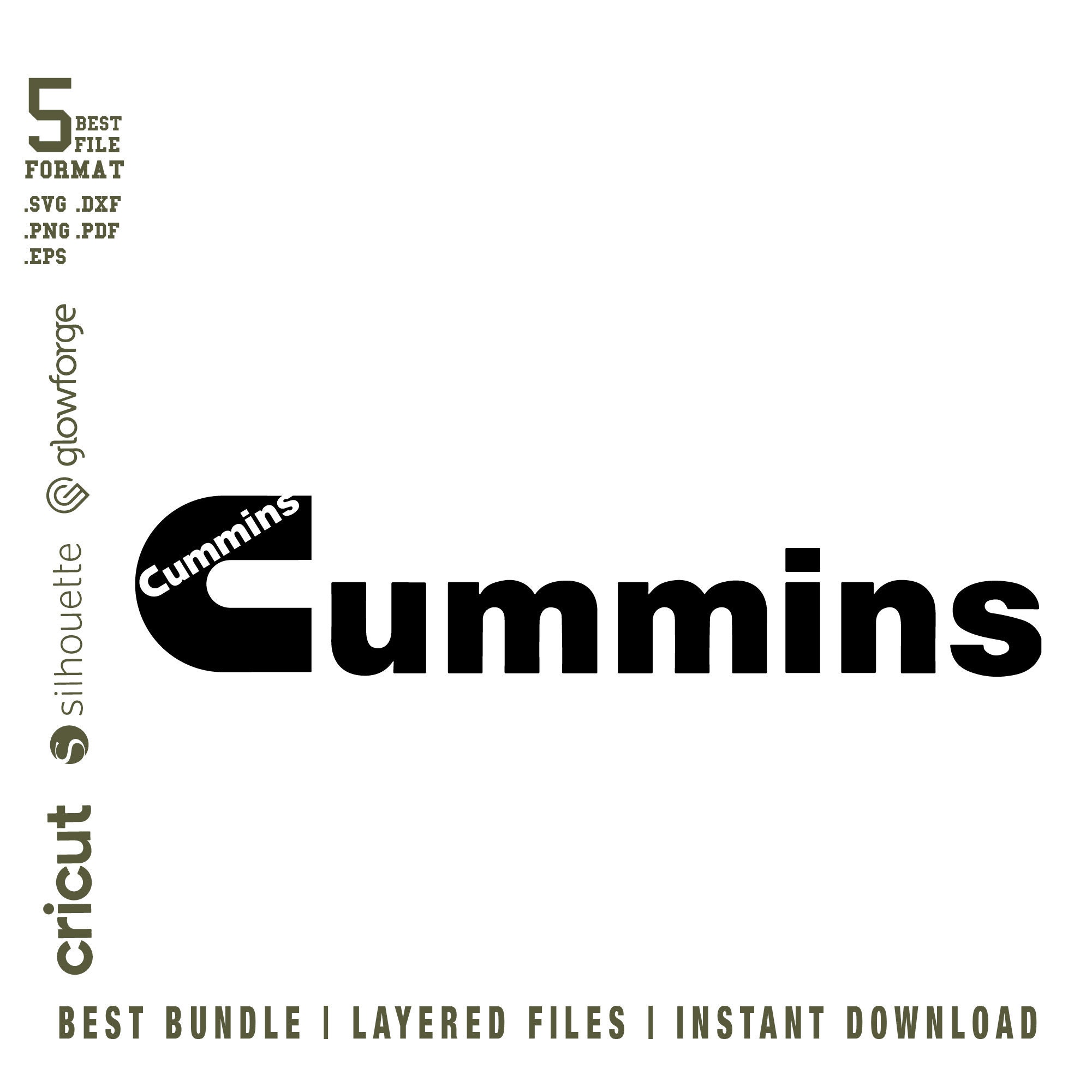 SVG Cummins Logo SVG and 300 Dpi Png Formats Ready to Use for Cricut ...