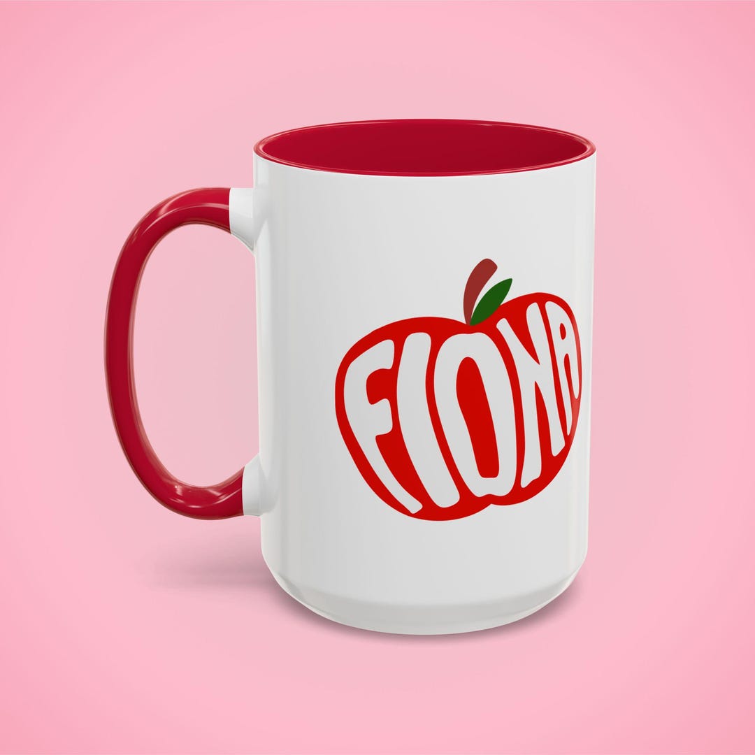Fiona Apple Inspired Mug - Red Handle & Interior - 11oz and 15oz ...