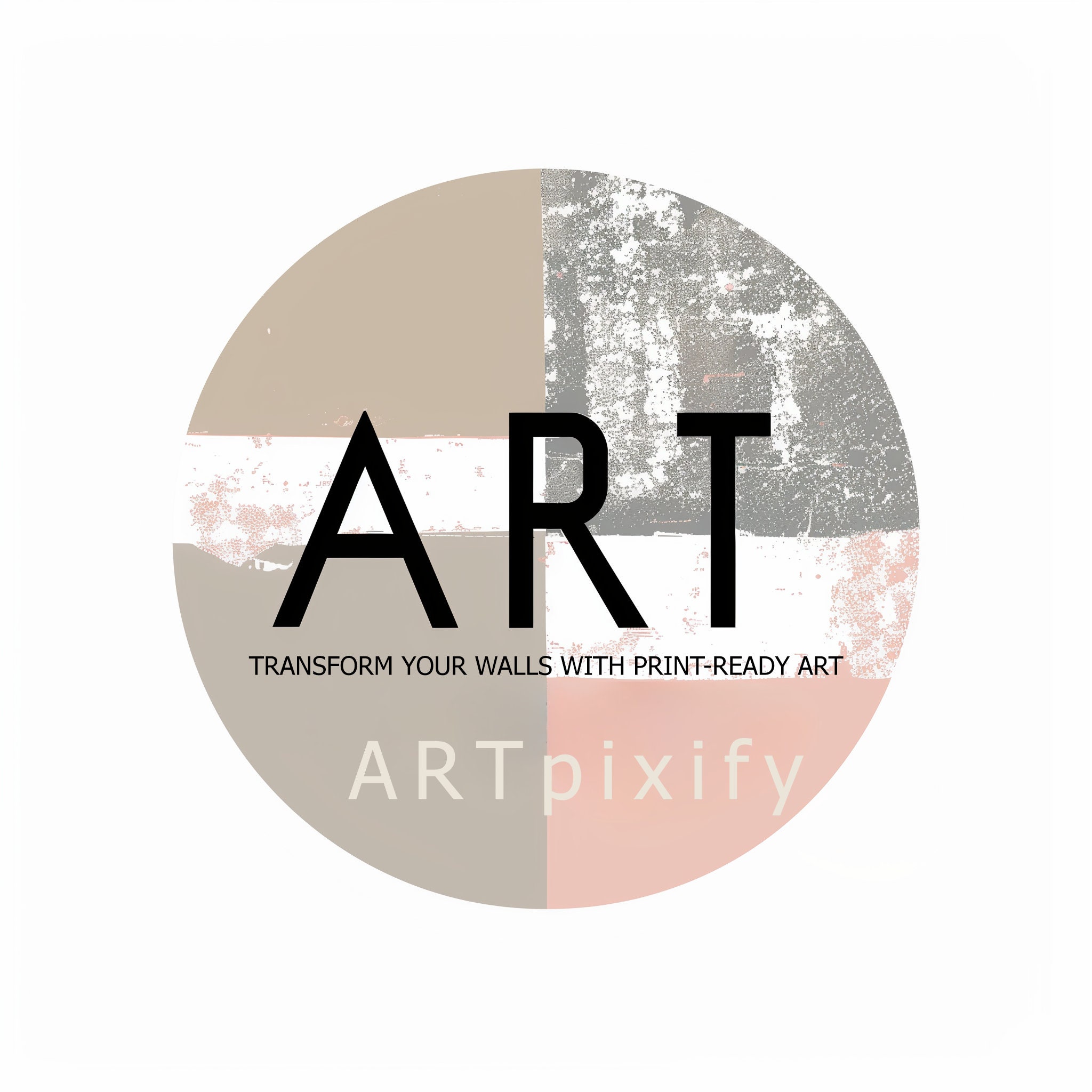 Serene Meadow Digital Oil Painting Tranquil Wildflower Landscape Art ...