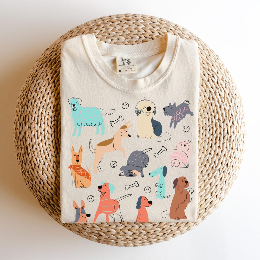 Comfort Colors® Colorful Dog Shirt | Funny Dog Tee | Dog Mom | Silly ...