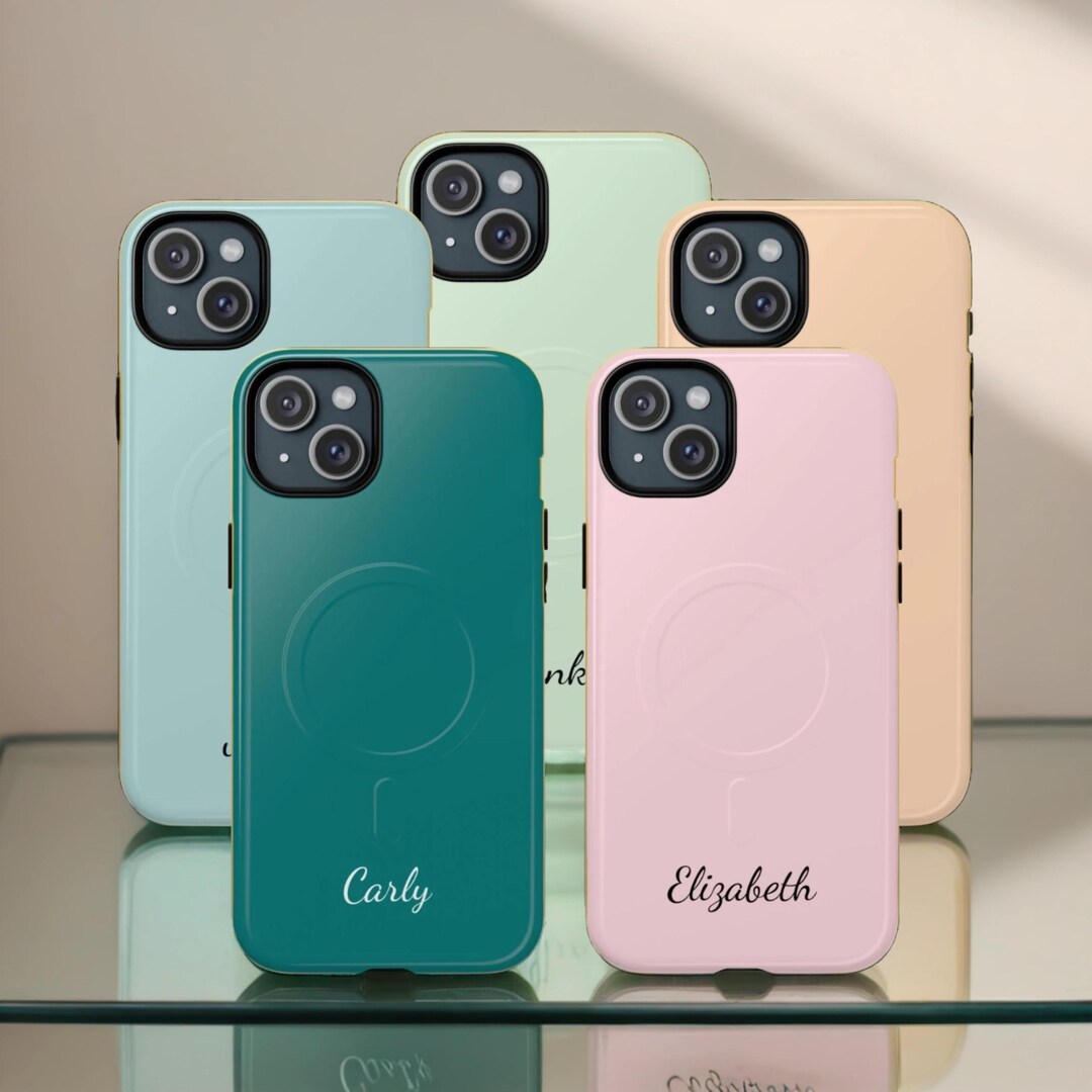 Custom Magnetic Case, Personalized Color iPhone 14, 15, 16 Magsafe ...