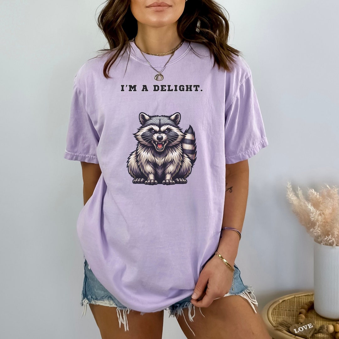 Raccoon Shirt Im a Delight, Raccoon Lover Shirt, Gift Trash Panda ...