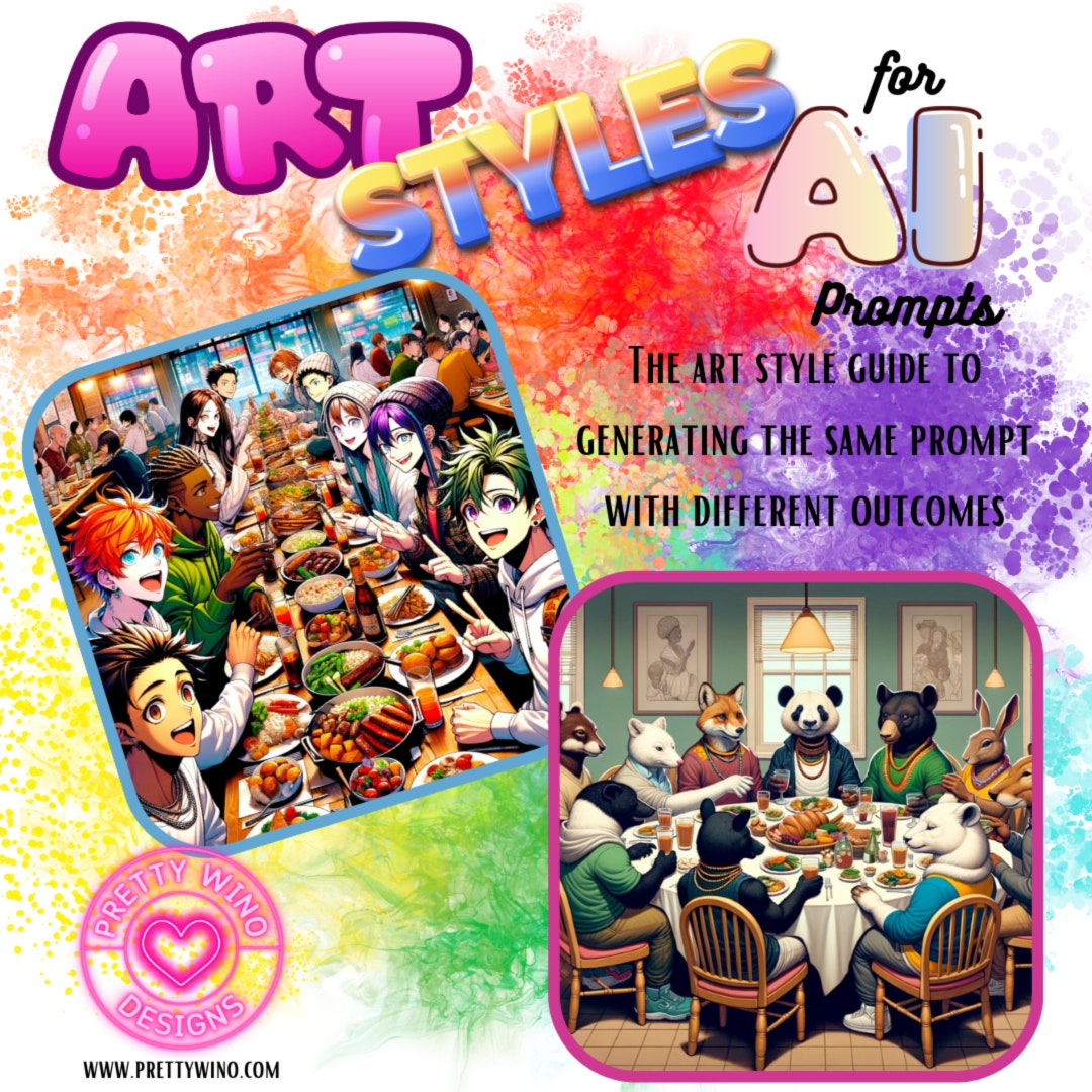 Graphic Art Style Guide for AI Prompts | 50 Styles, One Prompt | AI ...