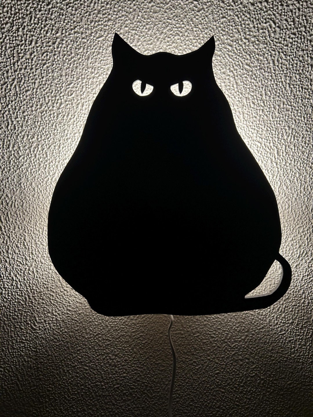 Black Cat Led Lamp - Etsy