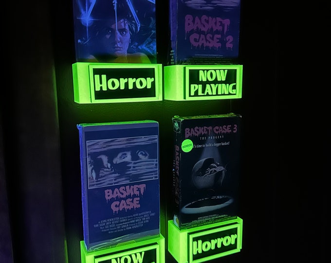 Pack of 2 Glow in the Dark VHS Wall Mounts - Etsy