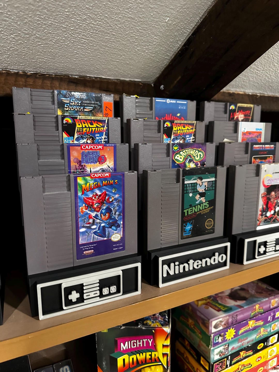 NES Game Cartridge Holder Stand (4 Holder) Glow in the Dark - Etsy