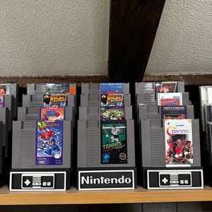 NES Game Cartridge Holder Stand (4 Holder) Glow in the Dark - Etsy
