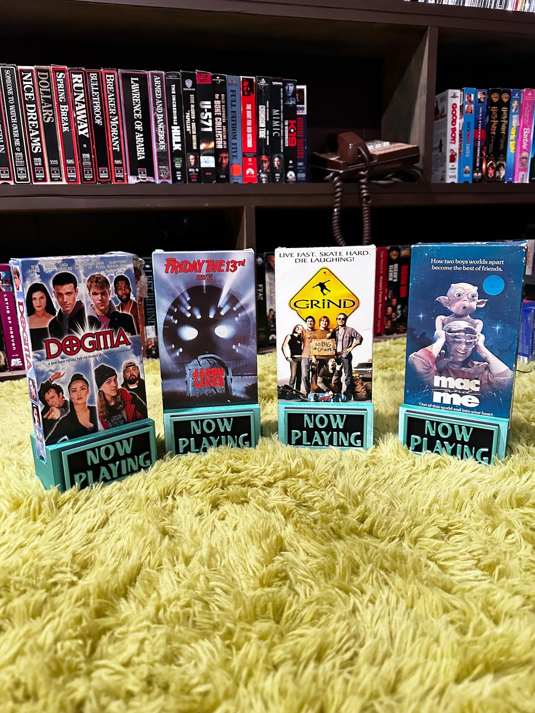 Now Playing VHS Movie Stands Silk - Etsy