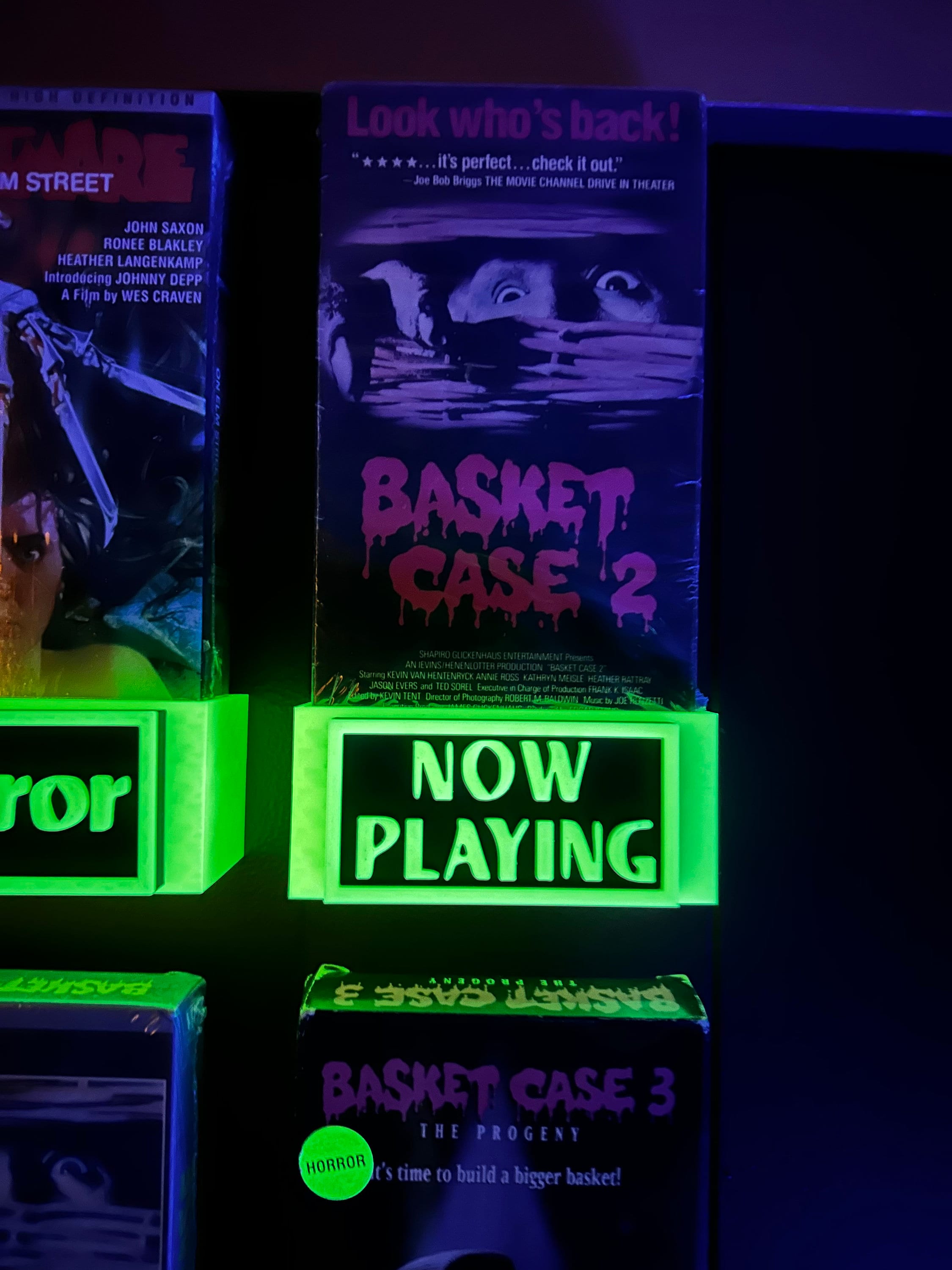 Pack of 2 Glow in the Dark VHS Wall Mounts - Etsy