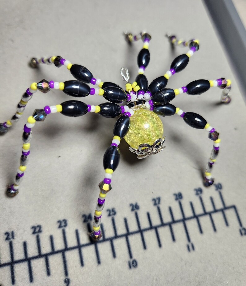 Nonbinary Pride Spider Ornament Window Hanger Beaded - Etsy