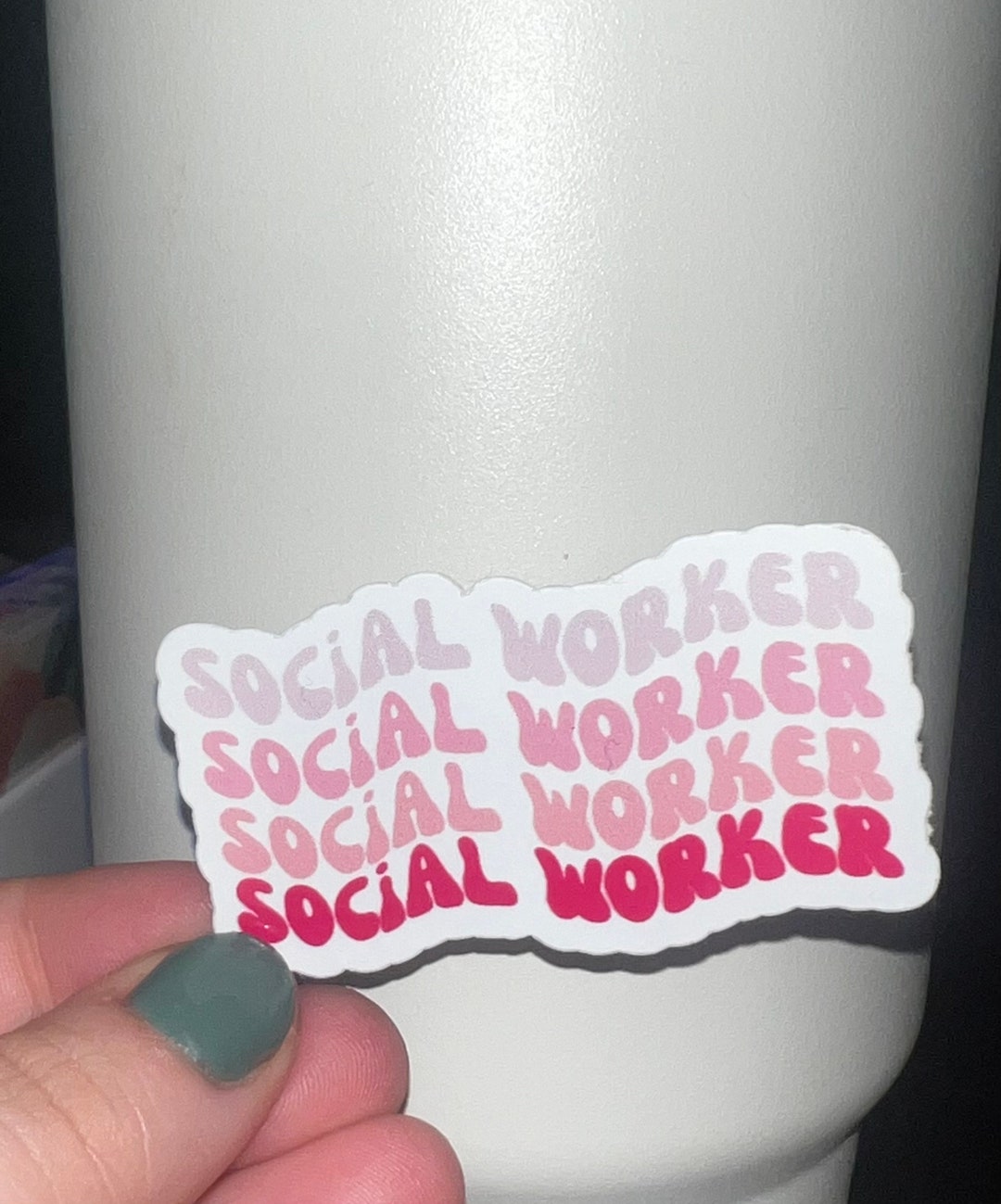 Social Work Sticker Custom Colors - Etsy