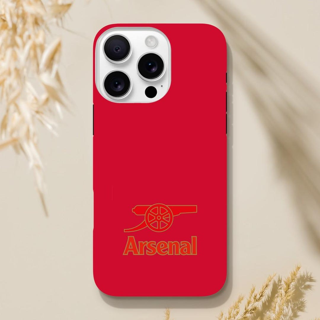 Arsenal Logo and Cannon Tough Phone Case - iPhone 16/15/14/13 Plus/pro ...