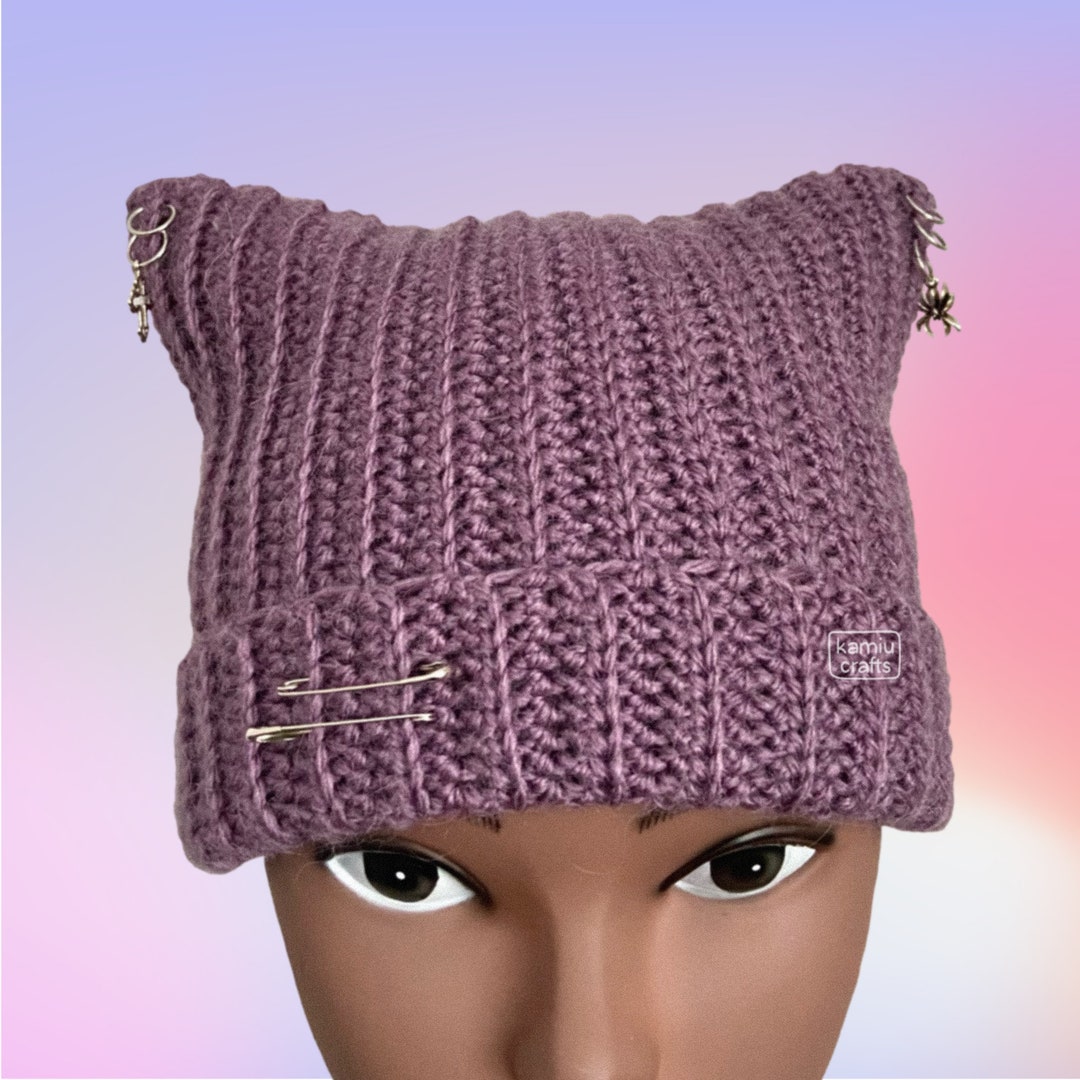 Crochet Hat Crochet Cat Hat Crochet T Handmade T Winter Hat Cat Hat Birthday T Etsy