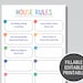 Custom Family Rules Template: Fillable House Rules (PDF) - Etsy