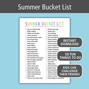 Summer Bucket List for Kids | 50 Fun Things to Do This Summer With Your ...