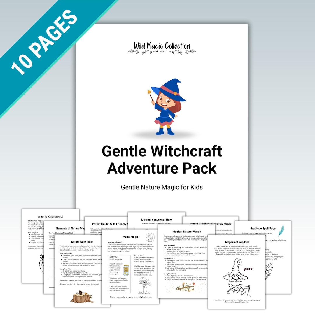 Kid's Witchcraft Printable Pack: Nature Magic Activities (PDF Download ...