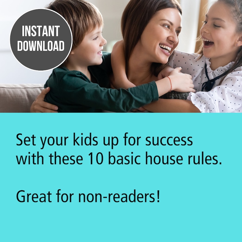 House Rules for Kids | Family House Rules | Easy-to-understand With ...