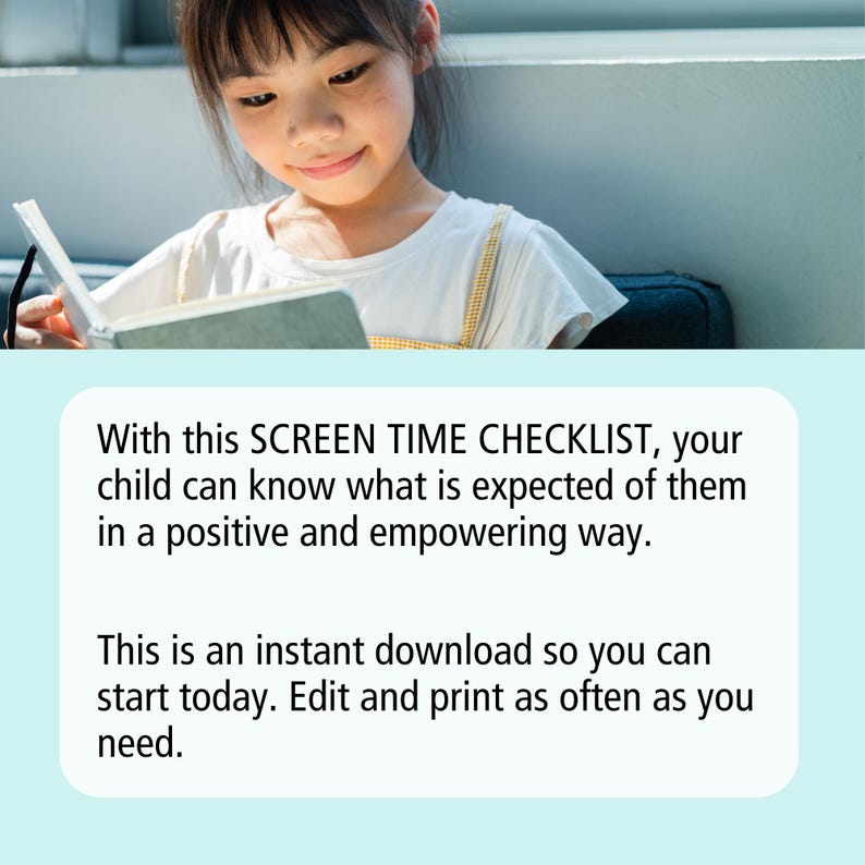 Editable Screen Time Rules for Kids | Personalized Name Printable ...