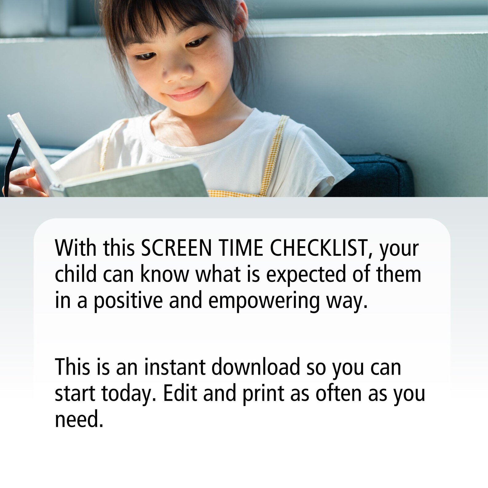 Personalized Screen Time Rules Chart: Editable Kids Checklist (PDF ...