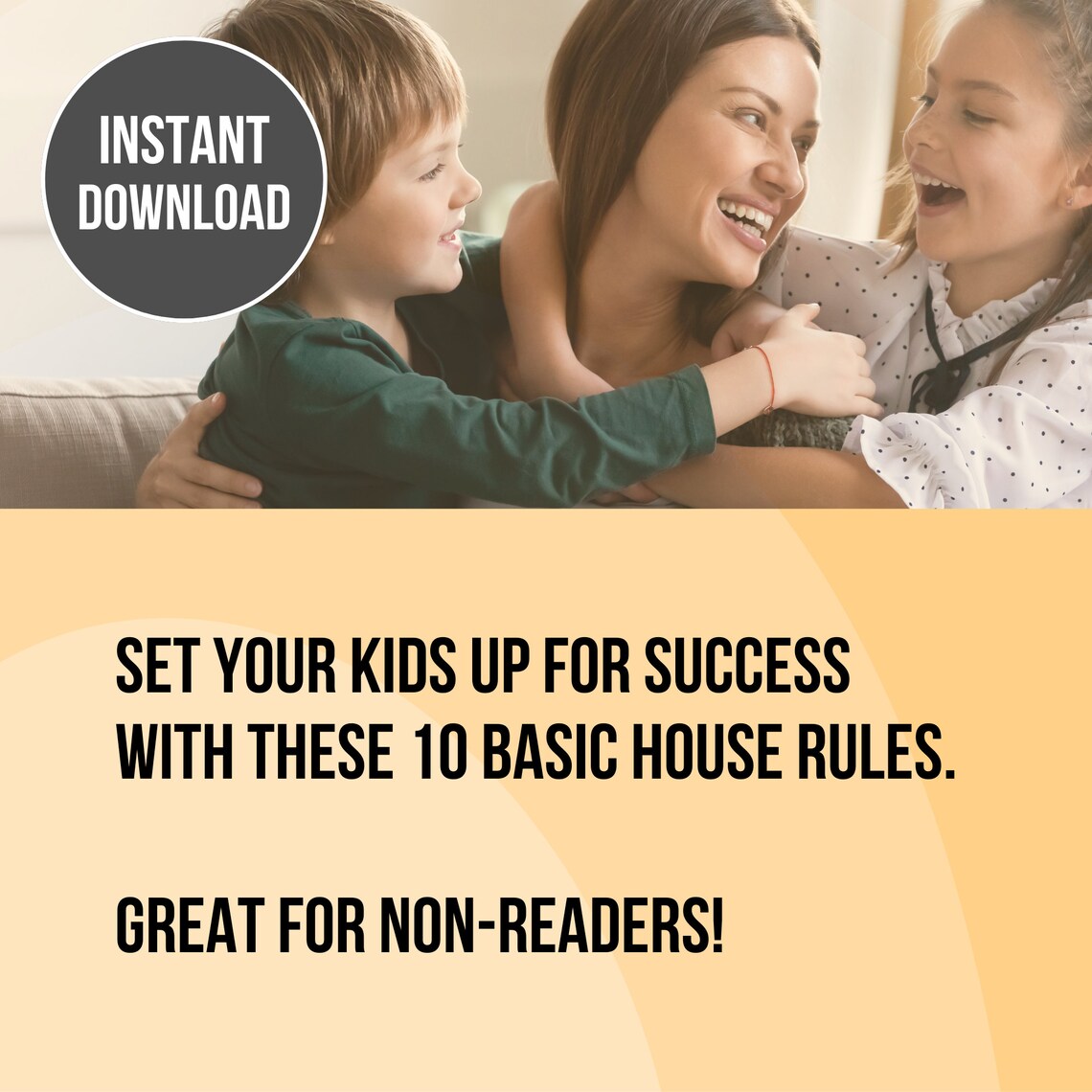House Rules for Kids Family House Rules Easy-to-understand With ...