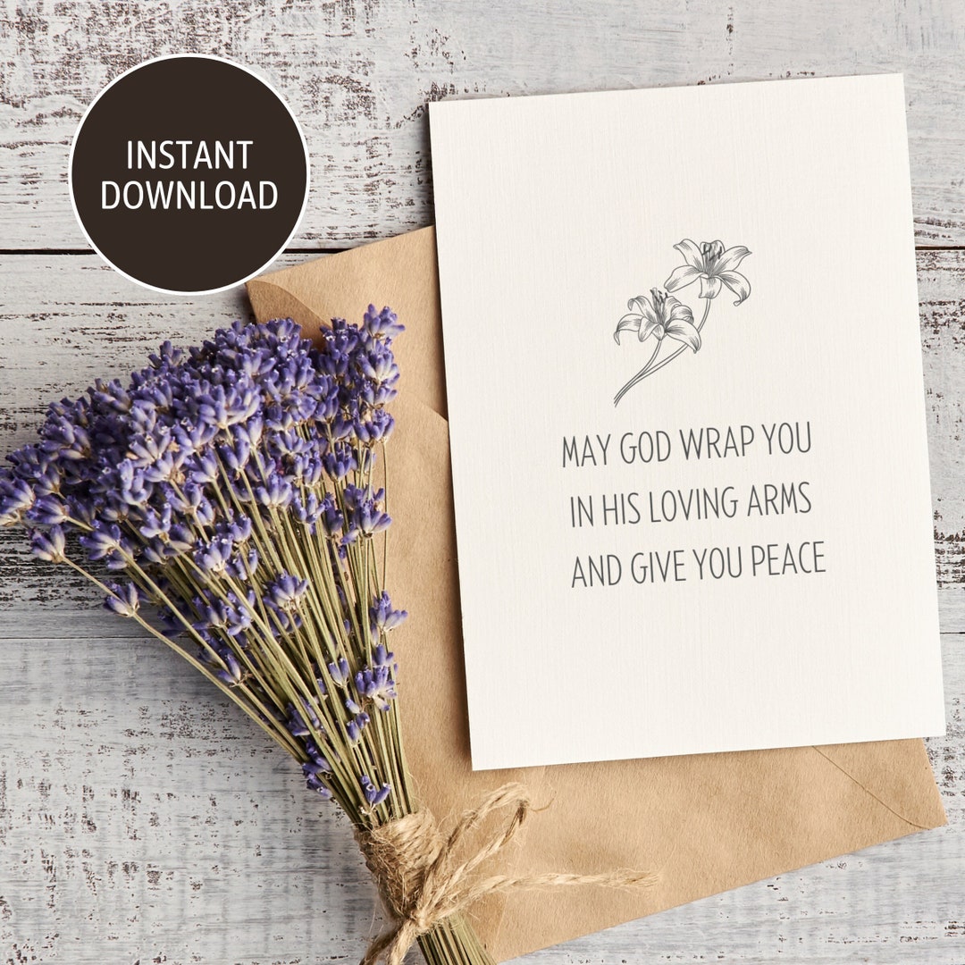 Sympathy Card Printable Condolence Card Instant Download Grief and Loss ...