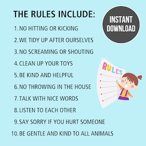 House Rules for Kids | Family House Rules | Easy-to-understand With ...