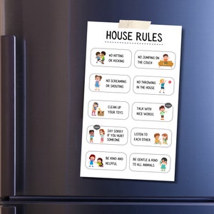 House Rules for Kids | Family House Rules | Easy-to-understand With ...