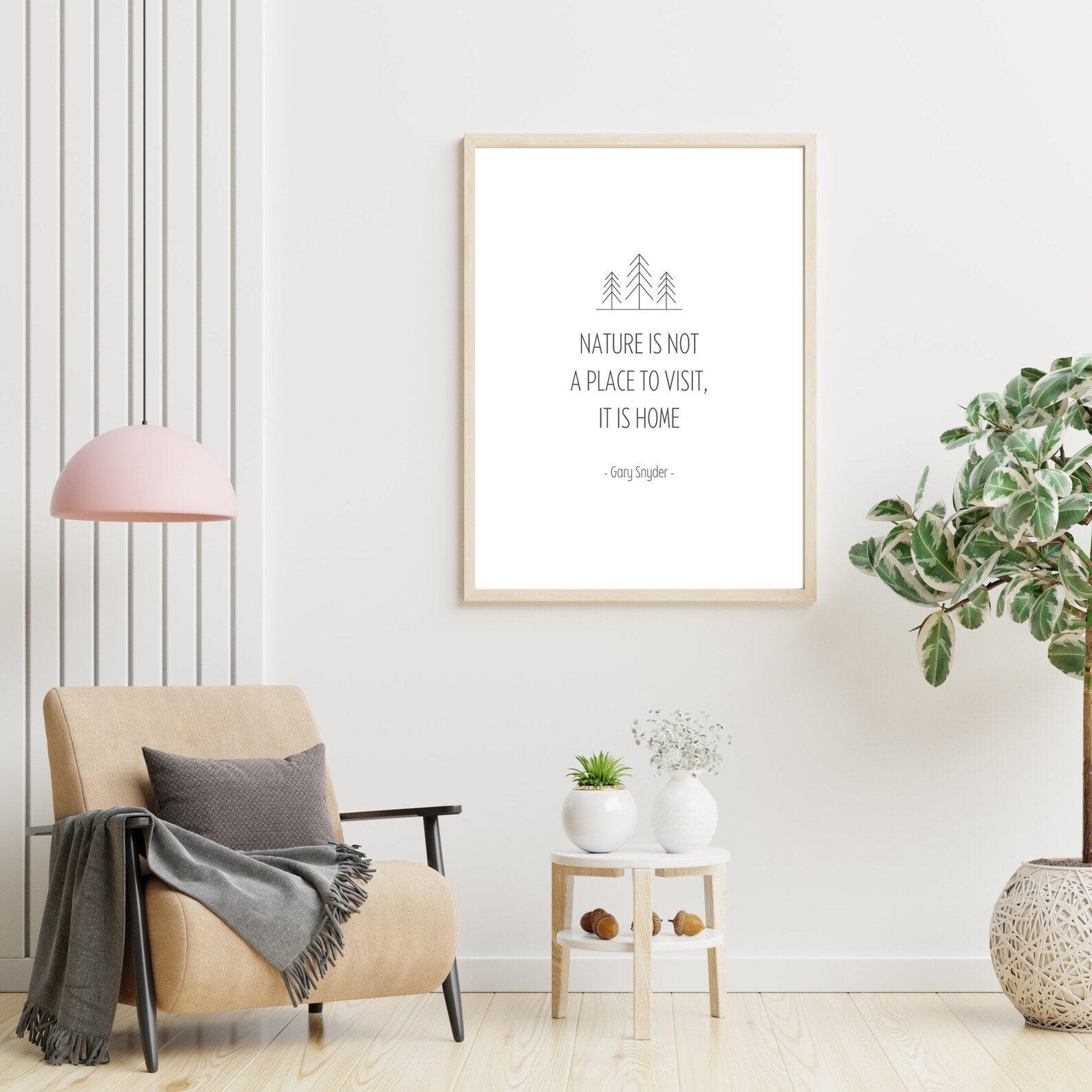 Nature Quote Wall Art Nature Printable Wall Art Nature is Not A Place ...