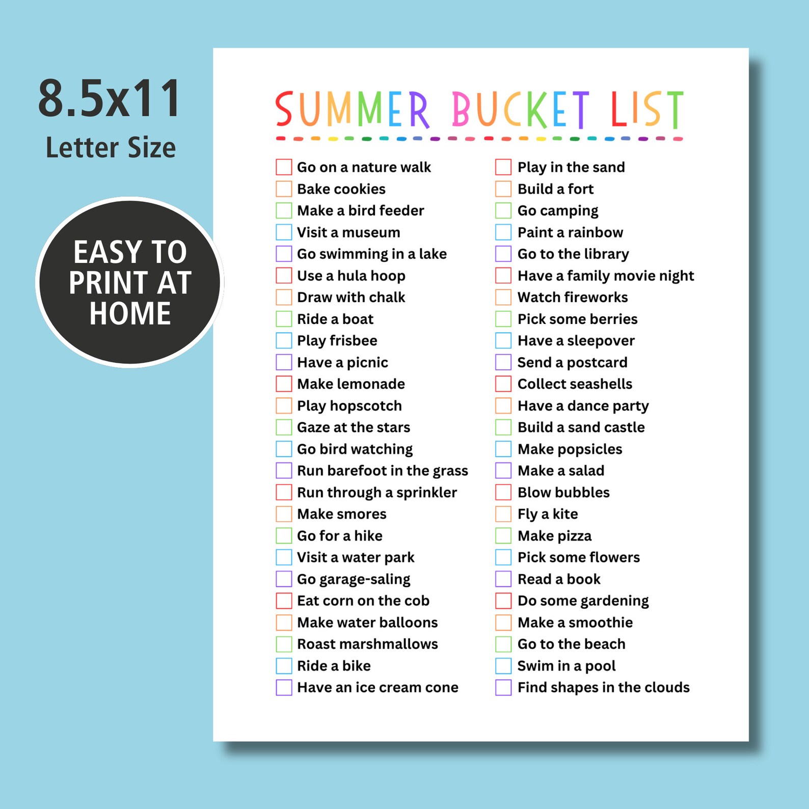 Summer Bucket List for Kids | 50 Fun Things to Do This Summer With Your ...
