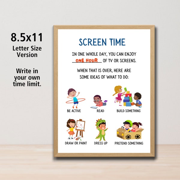 Screen Time Posters - Etsy
