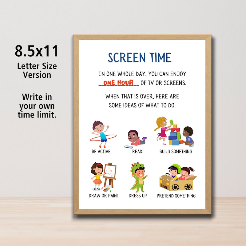 Screen Time Posters - Etsy