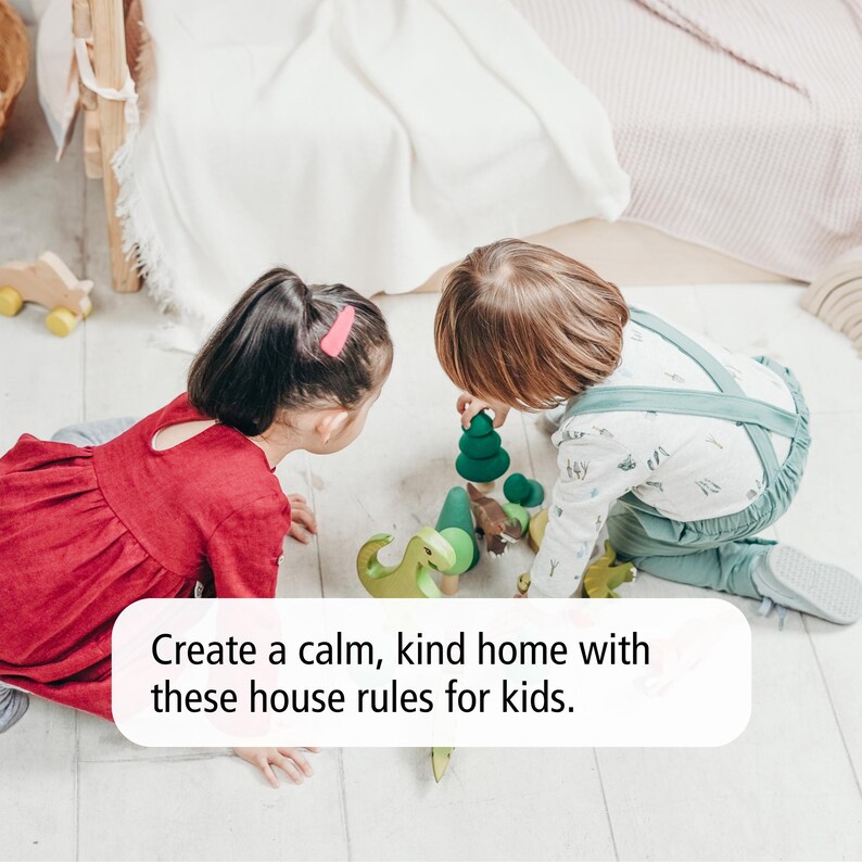 House Rules for Kids Printable: Picture Chart, Easy-to-understand (PDF ...
