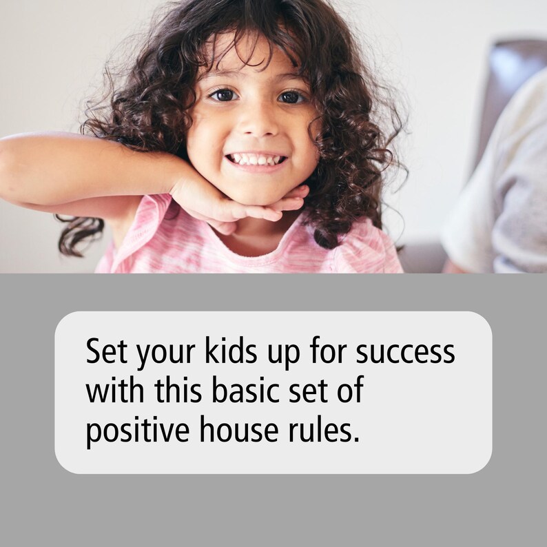 Positive House Rules for Kids | Family House Rules | Easy-to-understand ...