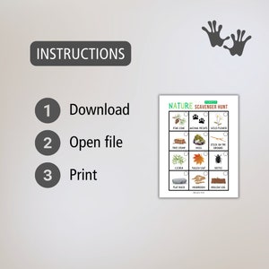 Nature Scavenger Hunt Forest Theme | Printable | Outdoor Activity for ...