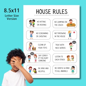 House Rules for Kids | Family House Rules | Easy-to-understand With ...
