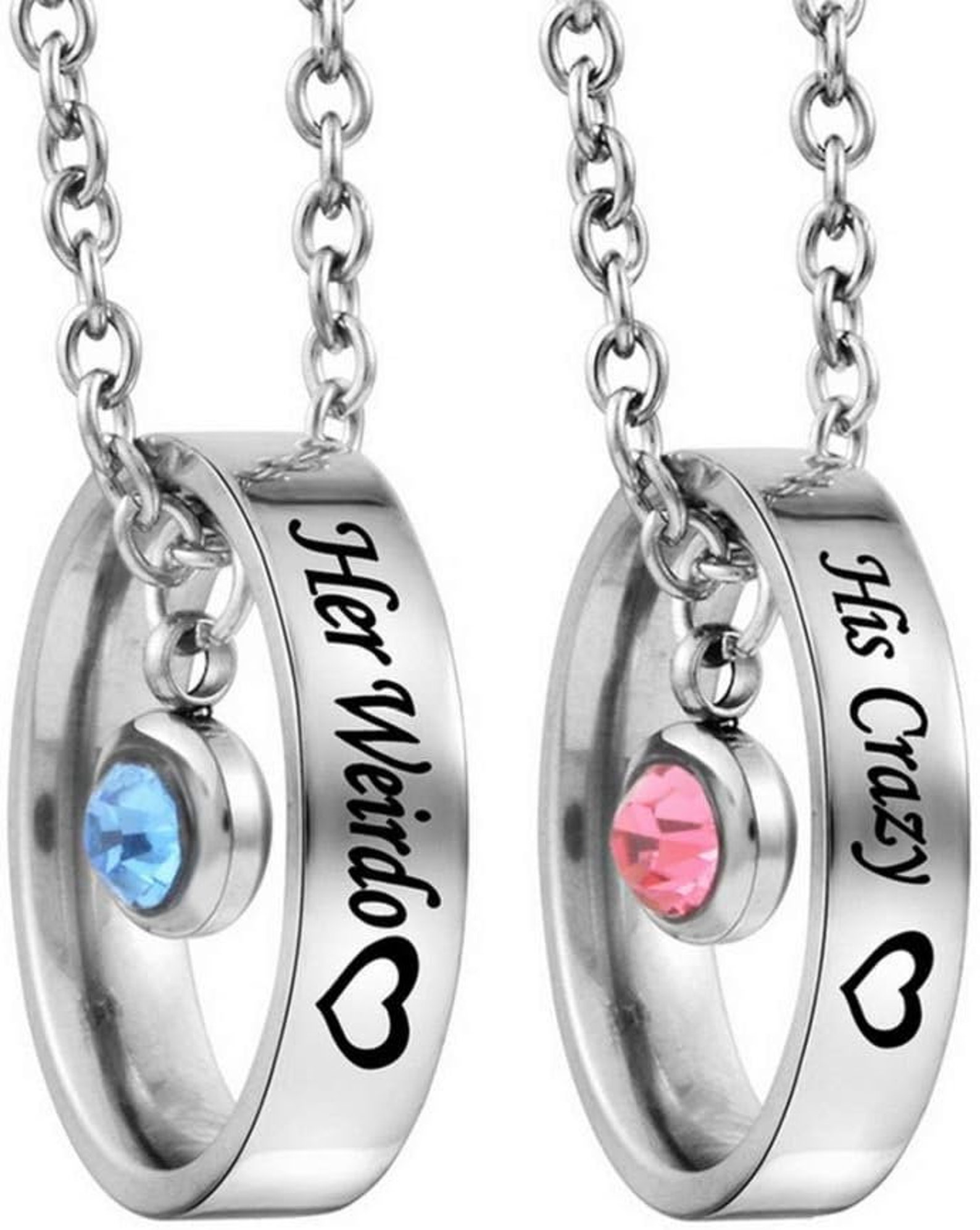 Unite Your Hearts: Exclusive 'his & Hers' Engraved Rhinestone Ring ...