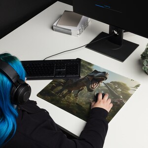 Dinosaur World Jungle Desk Mat Jurassic Rainforest Wildlife ...