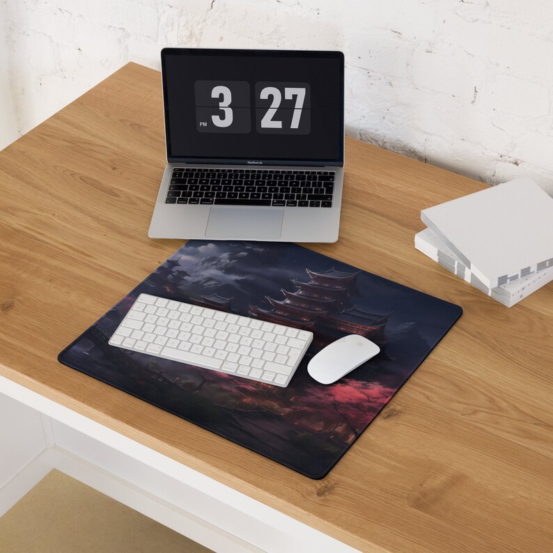 Asian-inspired Destiny Castle Desk Mat Beautiful Japanese Style ...
