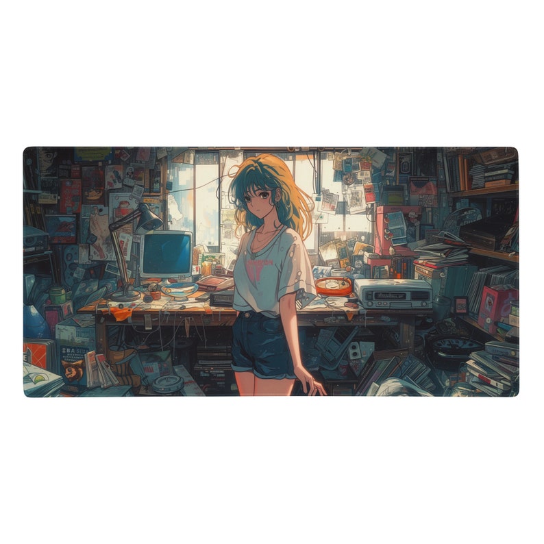 Anime, Anime Girl, Desk Mat Aesthetic, Large Mouse Pad, Gaming Pad ...