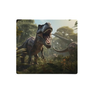 Dinosaur World Jungle Desk Mat Jurassic Rainforest Wildlife ...