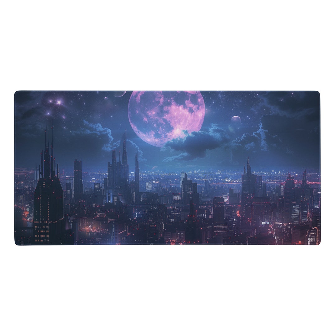 Futuristic Neoclassical Art Nouveau City Desk Mat, Bioshock Transistor ...