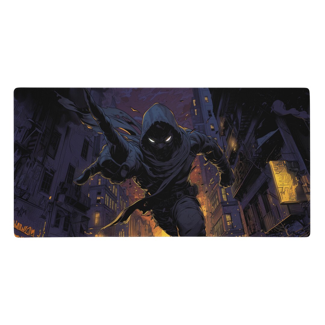Comic Book Superhero Desk Mat Dramatic Action Pose Action Hero ...