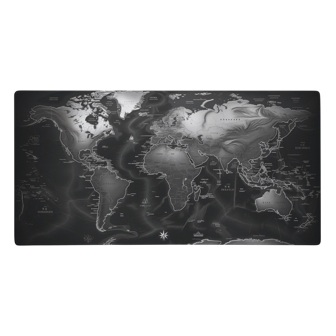 Continents, World Map, Desk Mat Aesthetic, Desk Mat, Large Mouse Pad ...