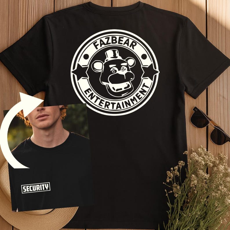 Five Nights at Freddys Inspired Security Shirt, Fazbear Entertainment ...