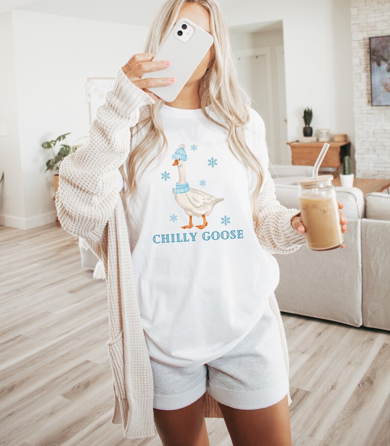 Chilly Goose Shirt Goose Bumps Goose Shirt Ironic Shirt Yes Im Cold ...