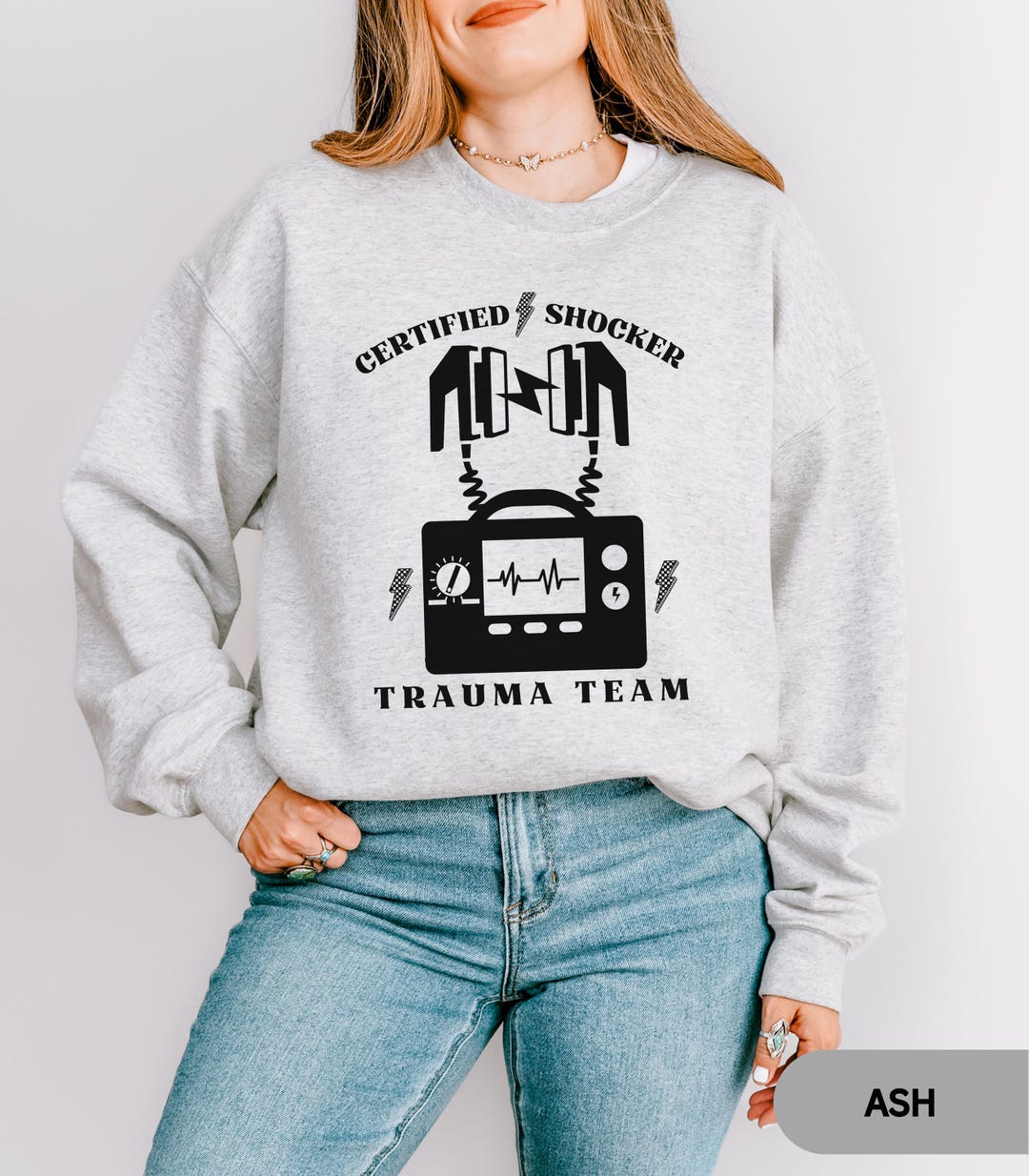 Trauma Team ER Nurse Sweatshirt Cardiac Nurse Sweatshirt Cardiology ...