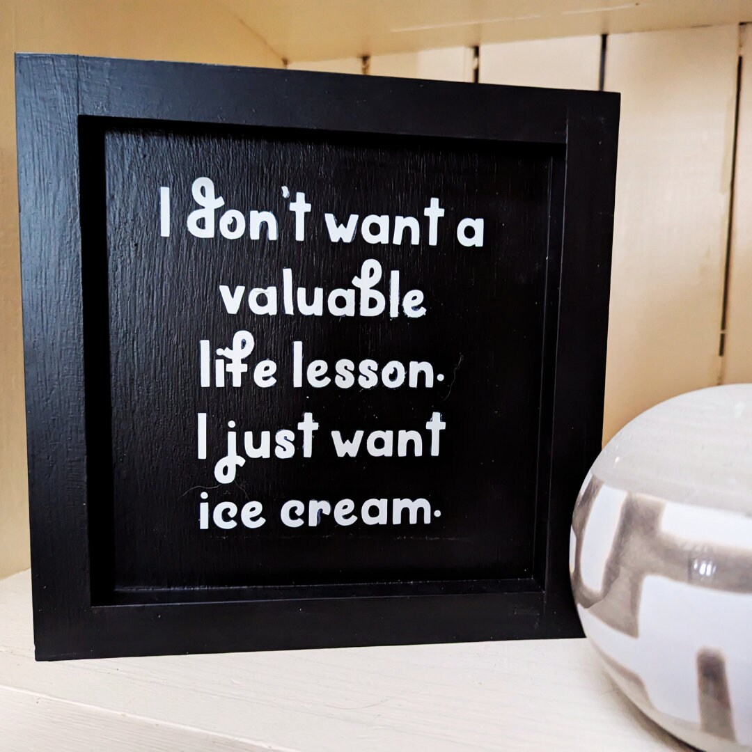 Bluey I Don't Want a Valuable Life Lesson Sign Medium - Etsy