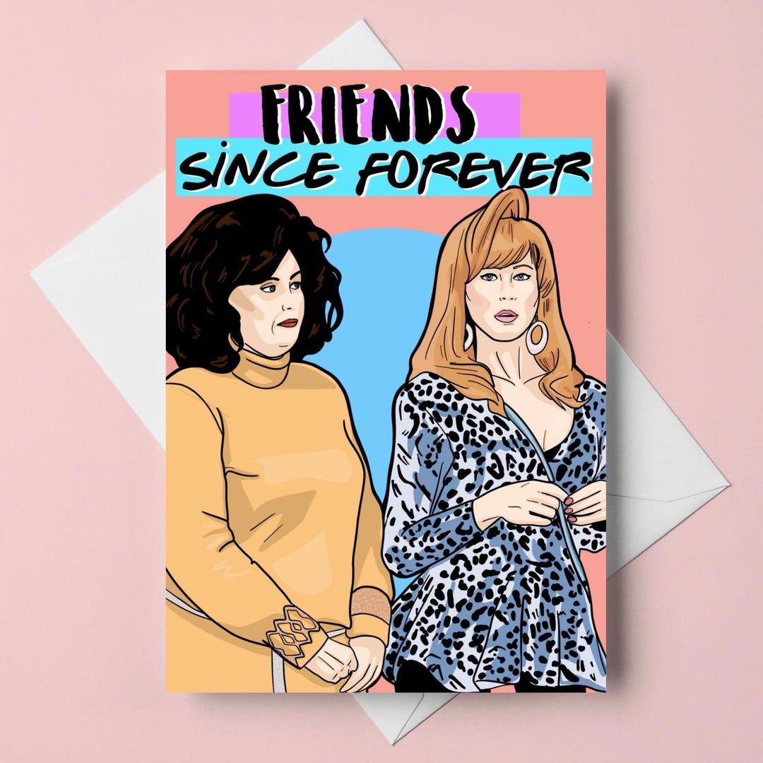 A6 Greeting Card - Monica & Rachel Pop Culture Birthday Card for Best ...