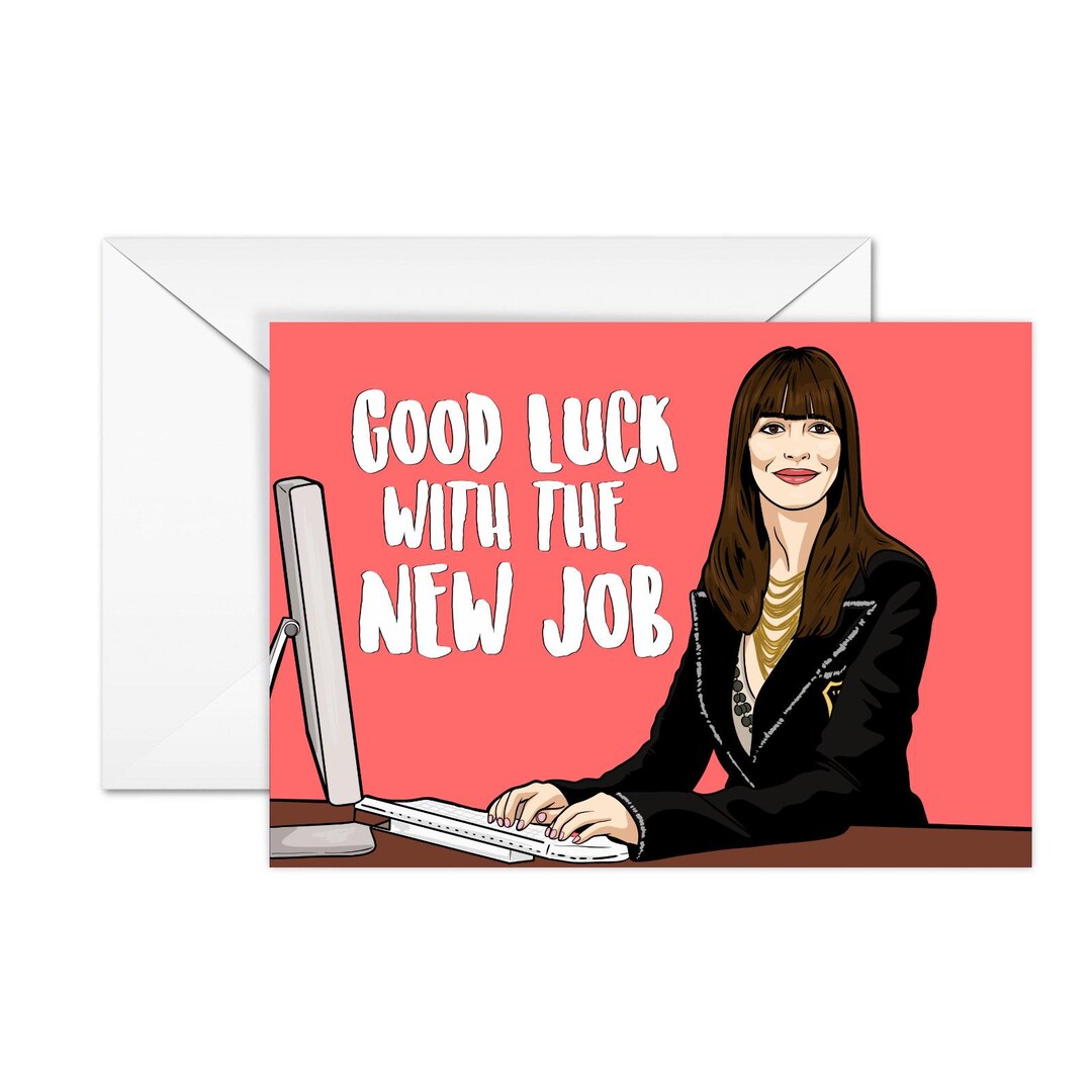 A6 Greeting Card "good Luck With the New Job", Funny Card for Best ...