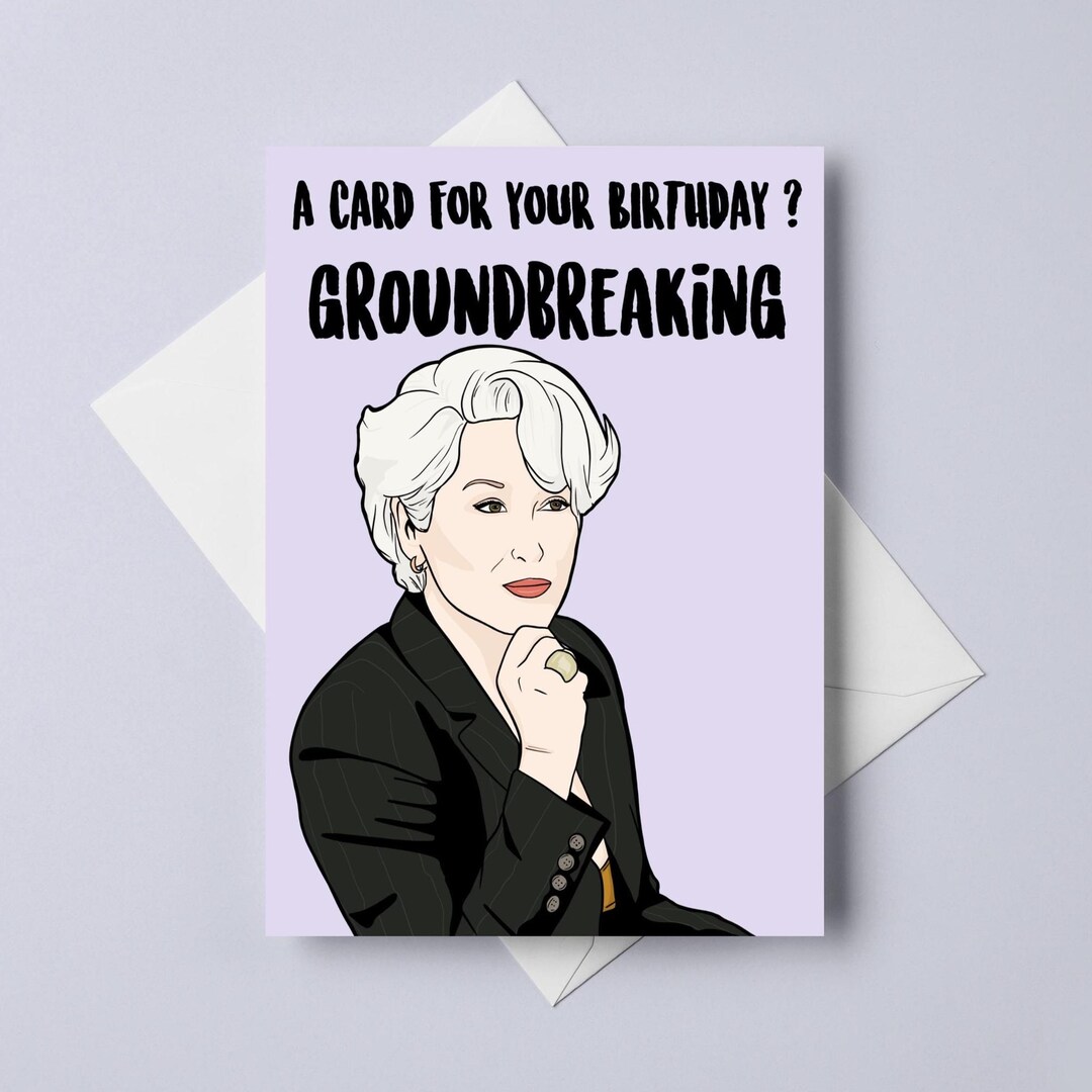 A6 Birthday Card - the Devil Wears Prada "groundbreaking" - Pop Culture ...